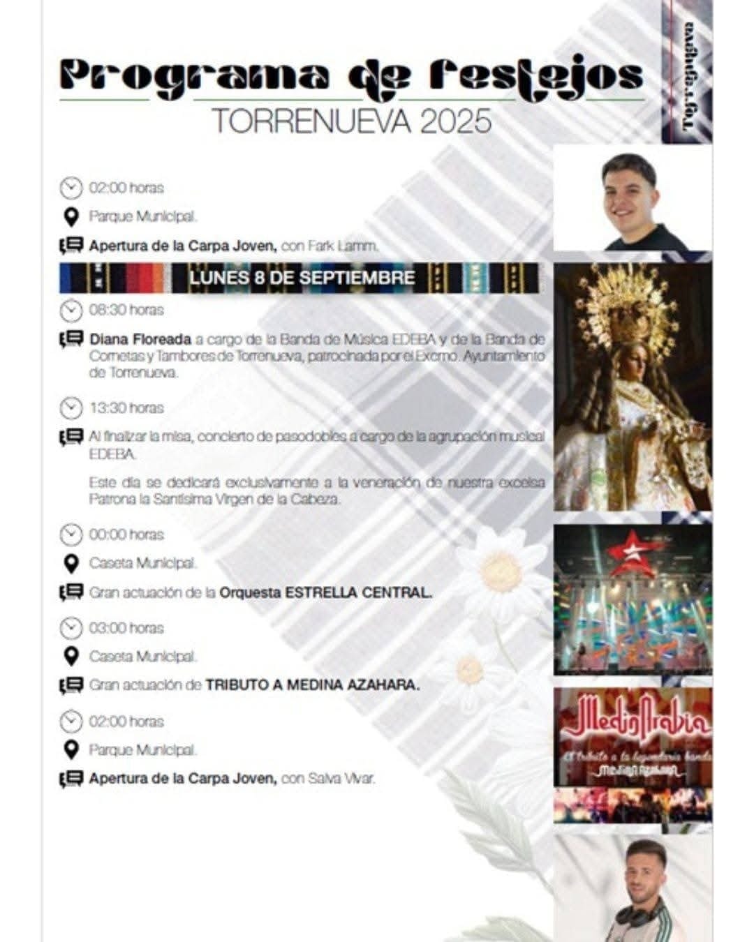 Programa de Feria y Fiestas Torrenueva 2025 - Campo de Montiel Info