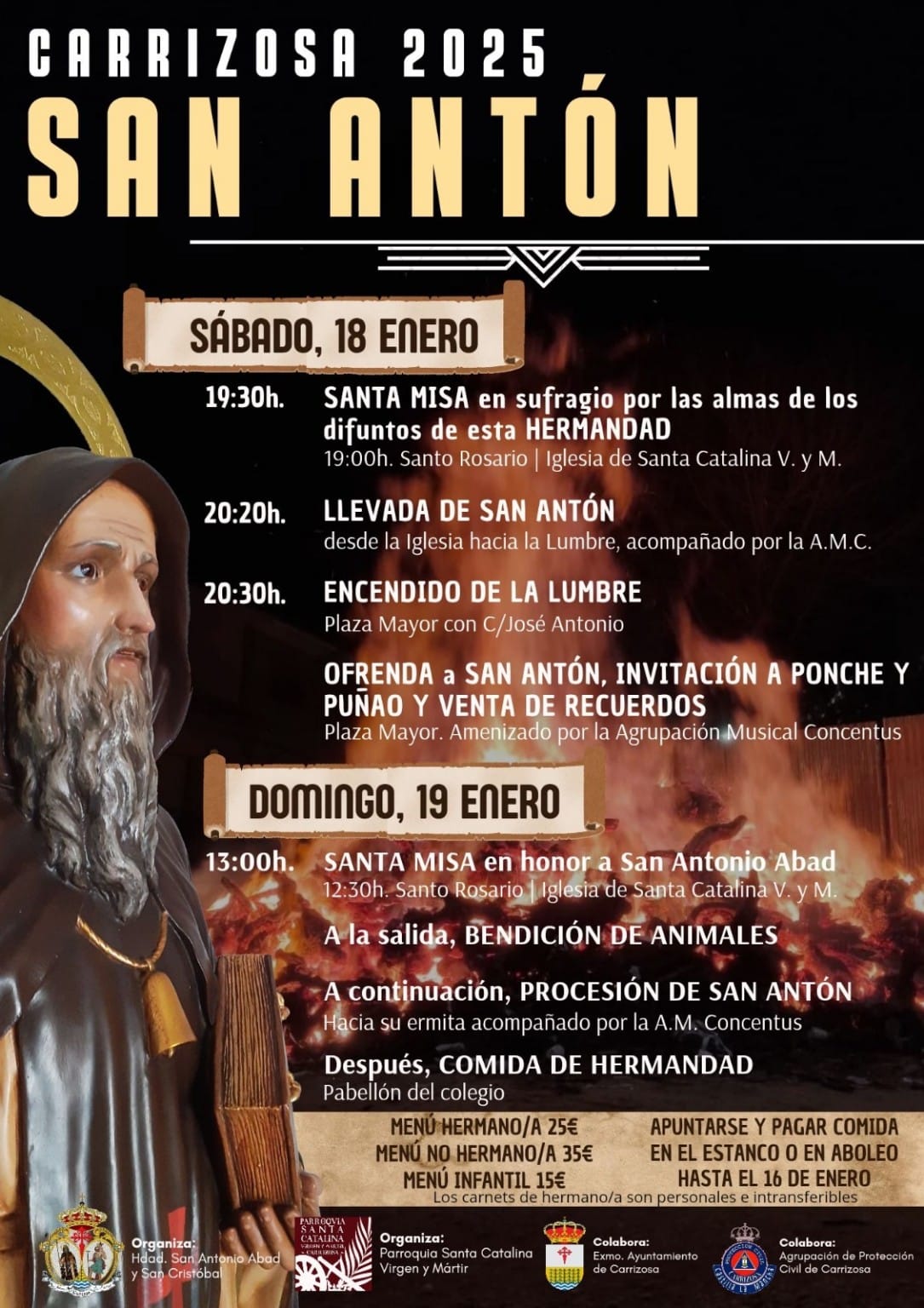 San Antón 2025 en Carrizosa - Campo de Montiel Info